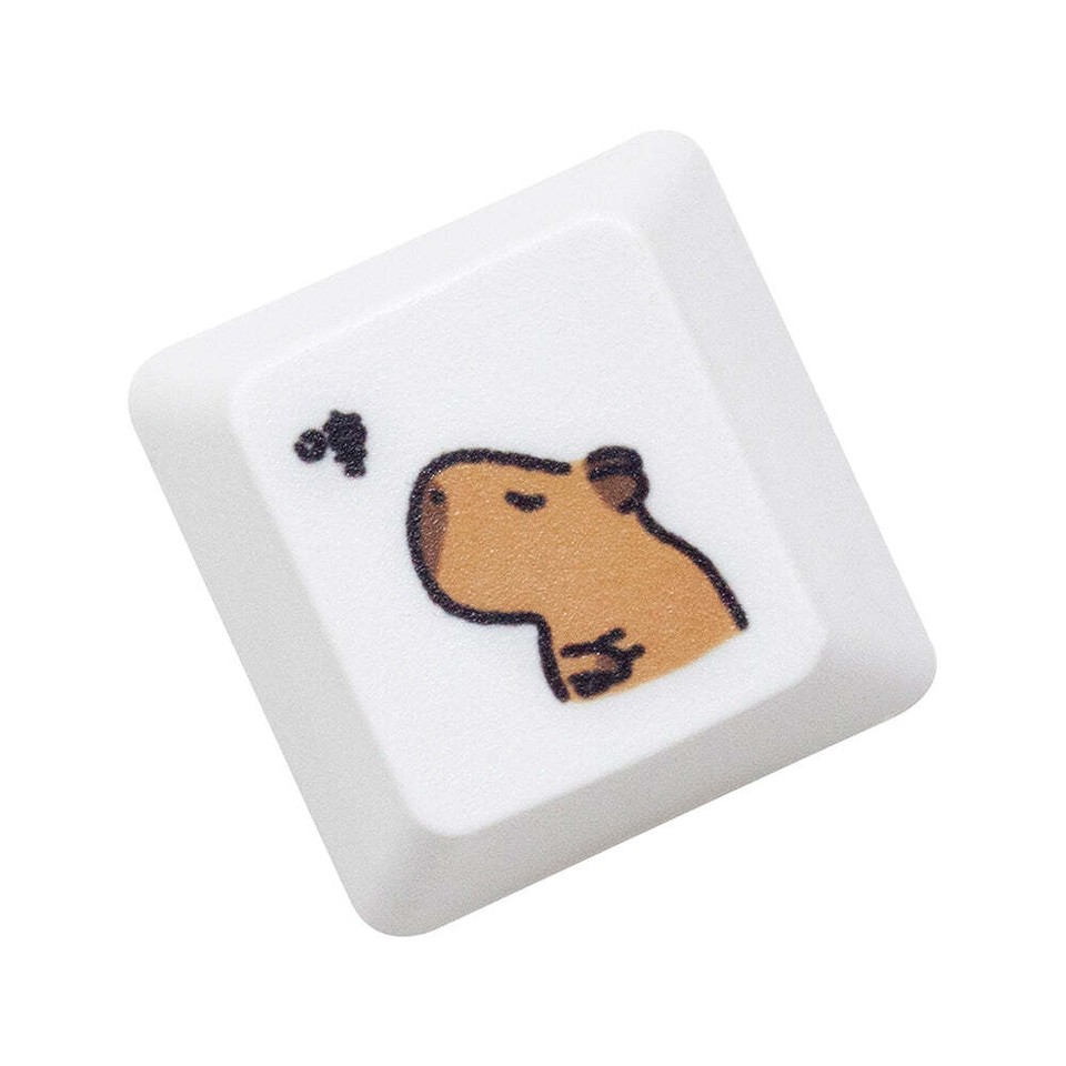 CUTE CAPYBARA KEYCAP MEME KEYCAP DYE SUBBED KEYCAPS FOR MX STEM GAMING ...