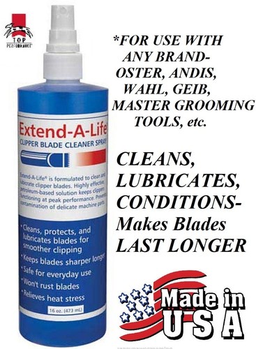 CLIPPER BLADE RINSE WASH CLEANER LUBRICATING SPRAY Lube*For ANY Oster ...