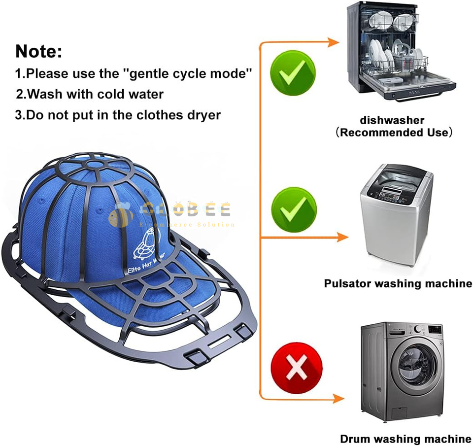 Hat Washer Baseball Cap Cleaner Protector Machine Washing Cage Cap ...