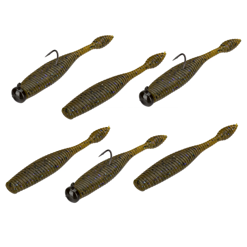 Perfection Lures Dudley's Pre-Rigged Soft Plastics Bass Fishing Kit ...
