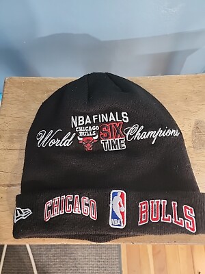 Chicago Bulls Six Time NBA Finals World Champions Winter Knit Cuffed ...