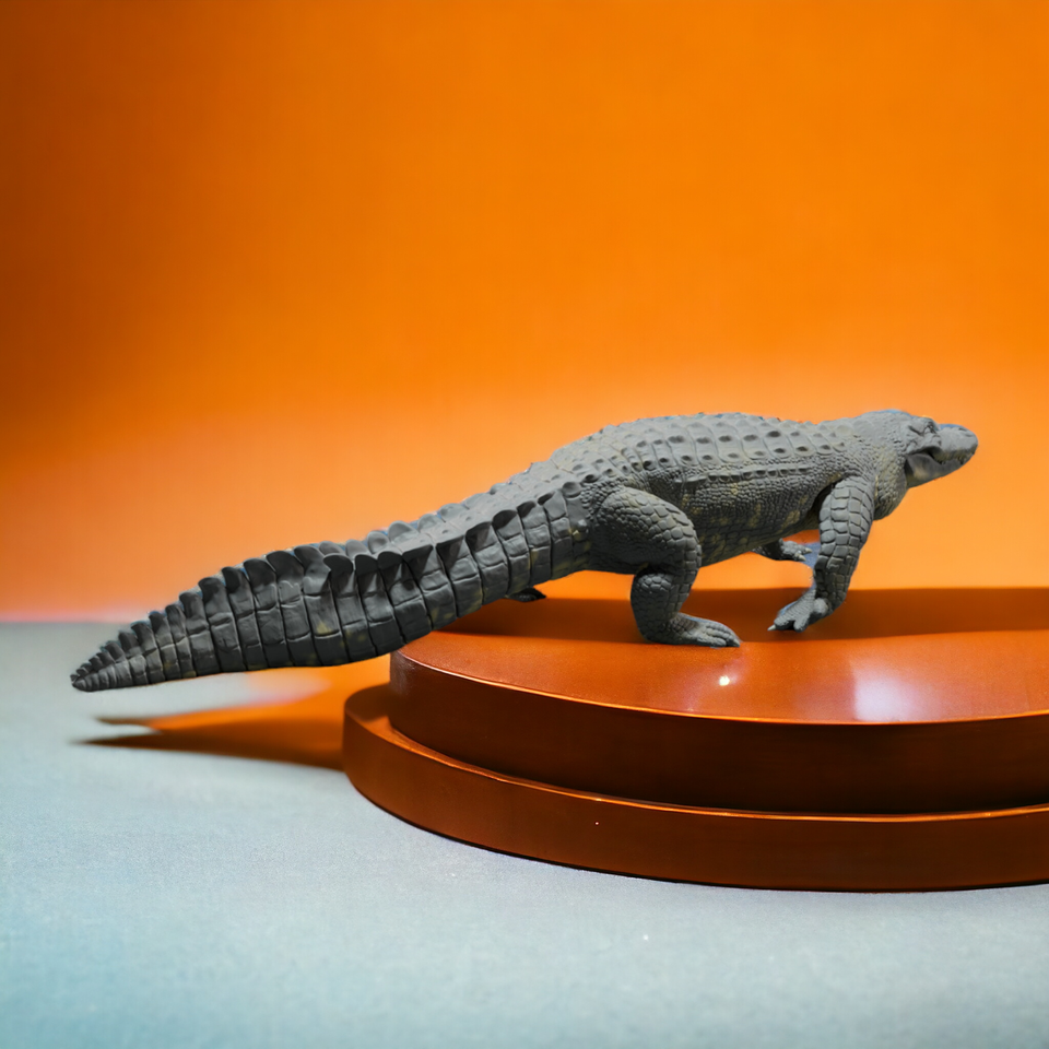 Alligator Walking Resin 3d printed Unpainted Model Railroad Diorama ...