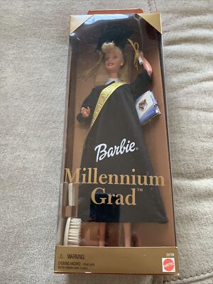 Barbie Special Edition Millennium Grad 2000 Graduate Black Gown 25708 ...