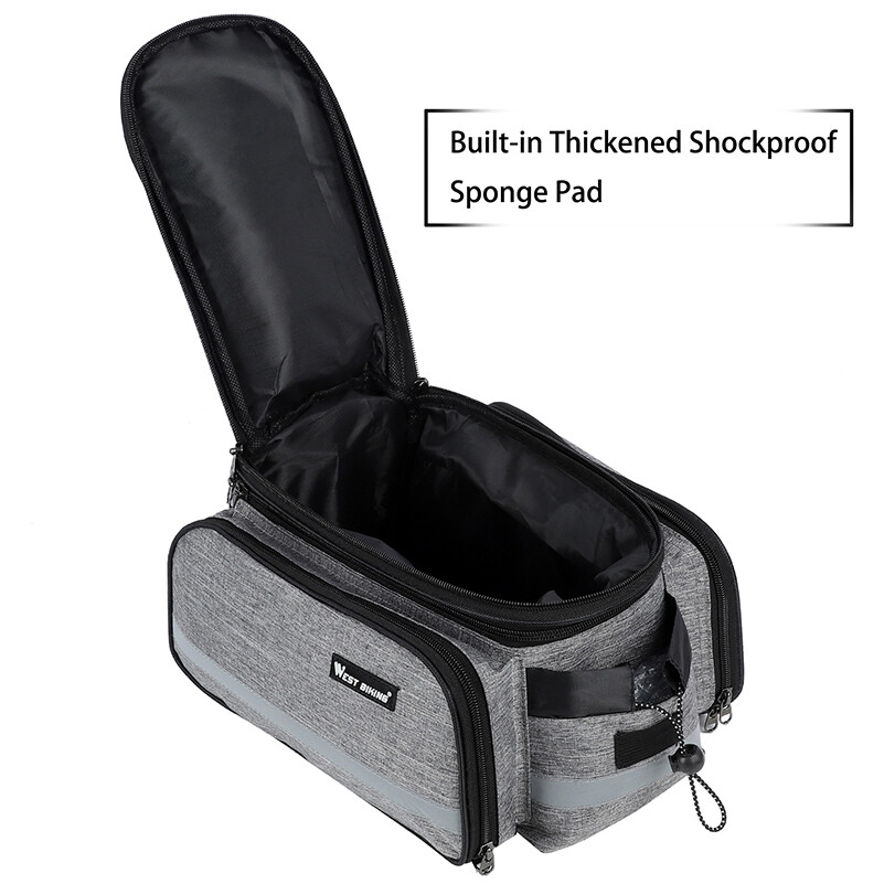 WEST BIKING Waterproof Bike Pannier MTB Bicycle Rack Pack Carrier Bag ...