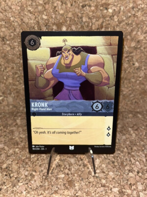 Disney Lorcana Kronk Right-Hand Man Uncommon Foil 183/204 | eBay