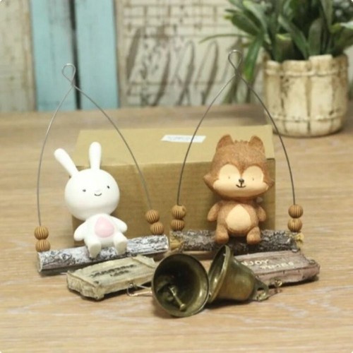 Metal Rabbit Pendant Cartoon Home Pendant Creative Wind Chime | eBay