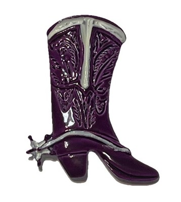 Purple Cowboy Boot Country Western Lapel Push Pin | eBay