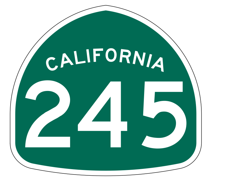 California State Route 245 Sticker Decal R1298 Highway Sign | eBay