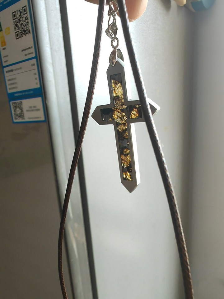 Sericho PALLASITE Meteorite Pendant CROSS Meteorite Necklace Jewelry ...