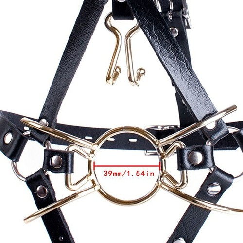 Open Mouth Gags Harness Belt Spider O Ring With Nose Clip Head Mask ...