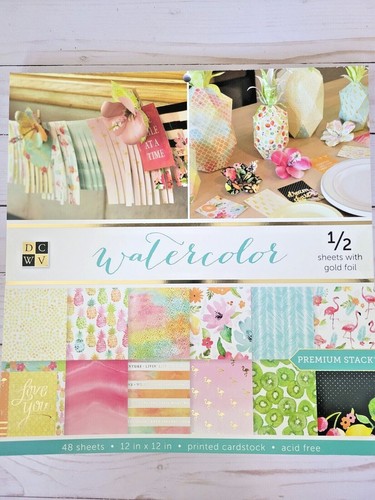 Watercolor - DCWV Scrapbook Paper Pad 12x12 | eBay