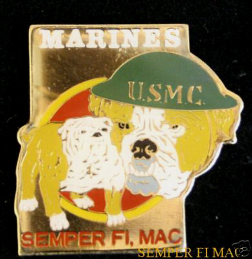 US MARINES BULLDOG HAT PIN USMC FMF USS MCRD MCAS MCB CHESTY SEMPER FI ...