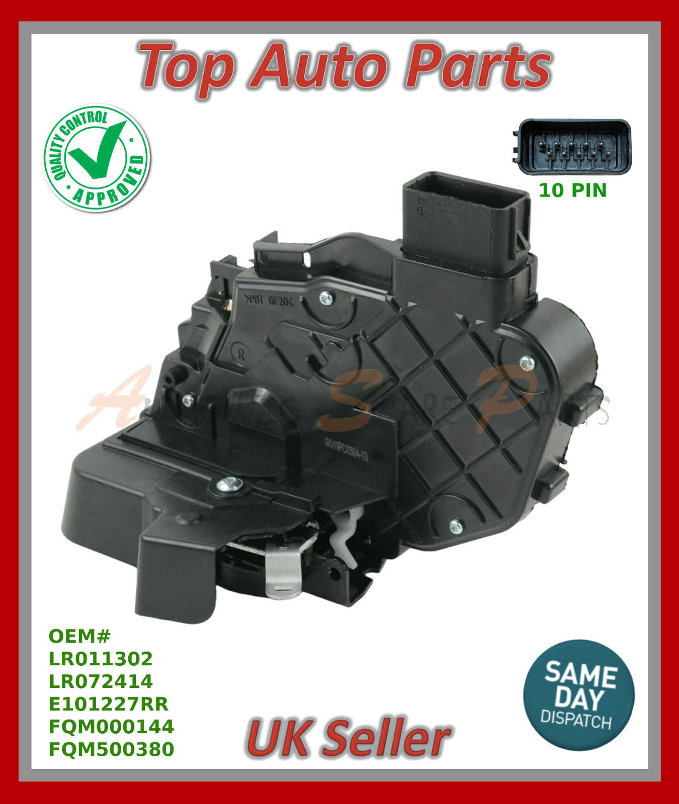 FOR LAND ROVER FREELANDER 2 REAR RIGHT DRIVER SIDE DOOR LOCK MECHANISM ...