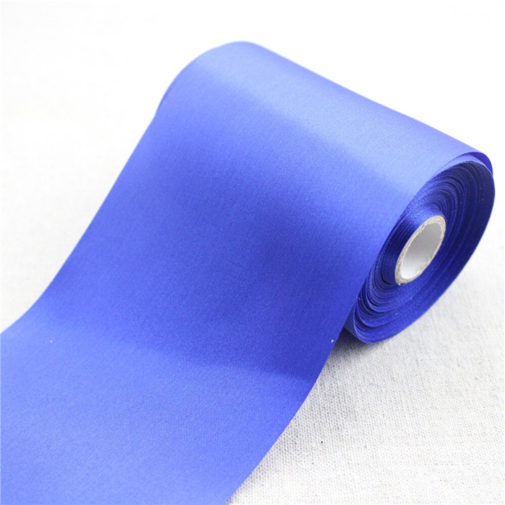 Wide Blue Ribbon Satin Wide Ribbon Ribbons for Crafts Cuttings Ceremony ...
