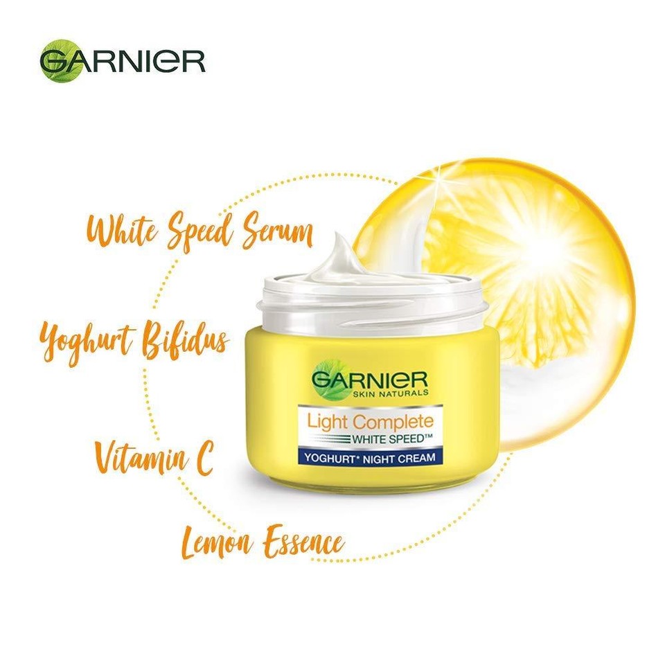 Garnier Skin Naturals Light and White Complete Night Fairness Cream ...