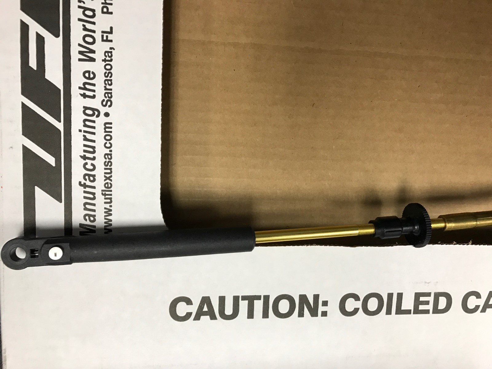 JOHNSON EVINRUDE OMC CONTROL CABLE UFLEX C14 SHIFT THROTTLE CABLE 16FT ...