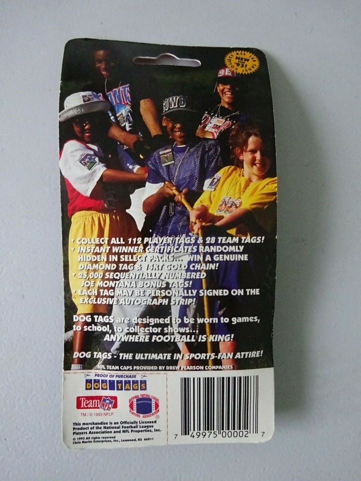 1993 NFL Dog Tag Team Set, Chicago Bears, Factory sealed | eBay