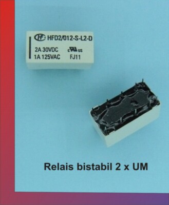 Relais bistabil HFD2-012-S-L2-D mit 2 Wechsler | eBay.de