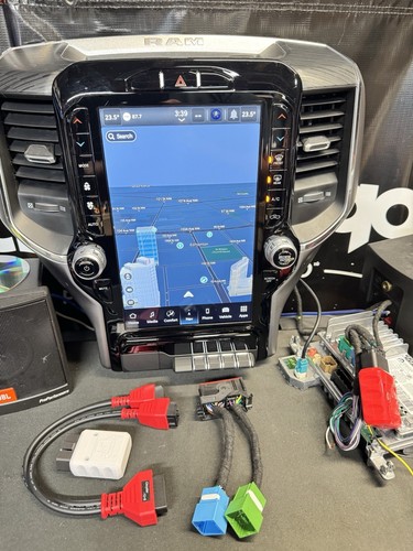 19-24 OEM RAM 12” SCREEN DISPLAY UCONNECT 5 + CARPLAY UBQ + UPGRADE ...