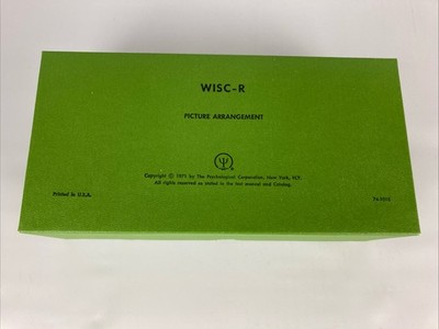 WISC-R Wechsler Picture Arrangement Test Set For Children Intelligence ...