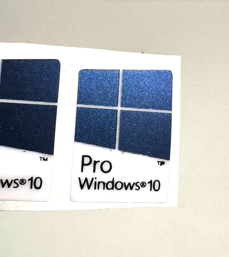 2 Pcs Windows 10 Pro Sticker Label Logo Notebook Desktop Computer | eBay