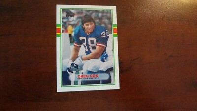 1989 TOPPS TRADED # 18T GREG COX FOOTBALL CARD | eBay
