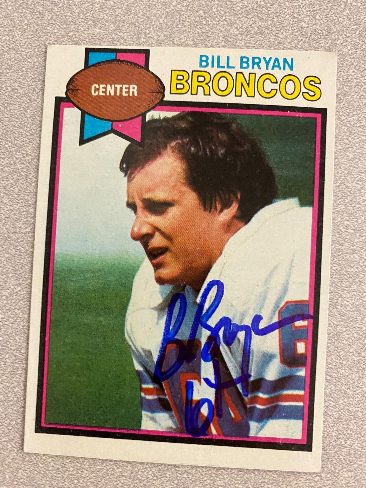 Bill Bryan signed DENVER BRONCOS card 1979 Topps | eBay