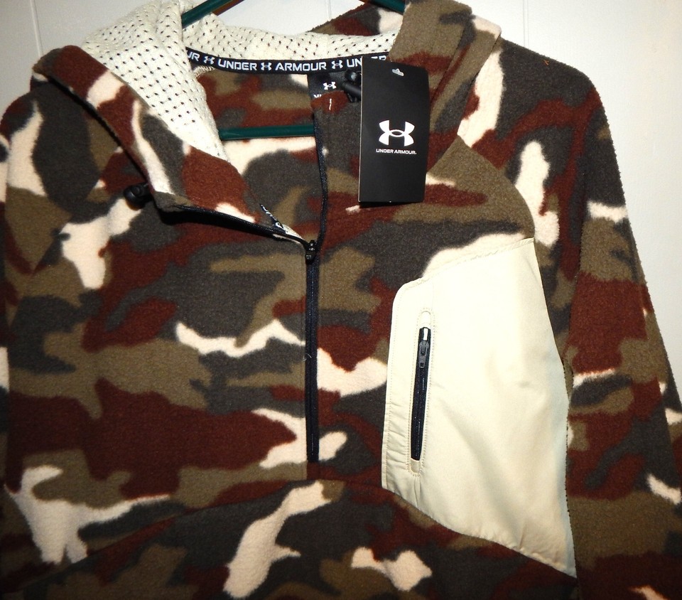 Under Armour Microfleece Hoodie / Jacket 1378982 Size XL Camo MSRP $130 ...