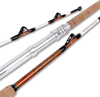 2-Piece Saltwater Offshore Trolling Rod Big Game Rod Conventional Boat ...