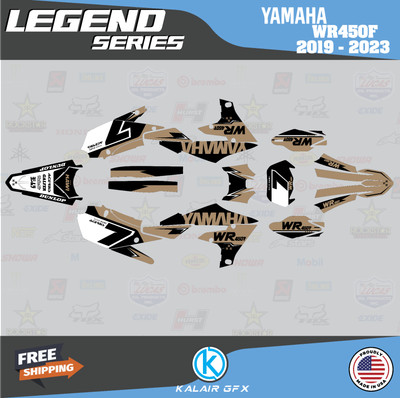 Graphics Kit for Yamaha WR450F 2019 2020 2021 2022 2023 Legend - Tan | eBay