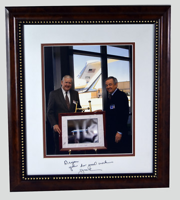 9" Signed Photo American Gulfstream Aviation Airplane Politician and ...