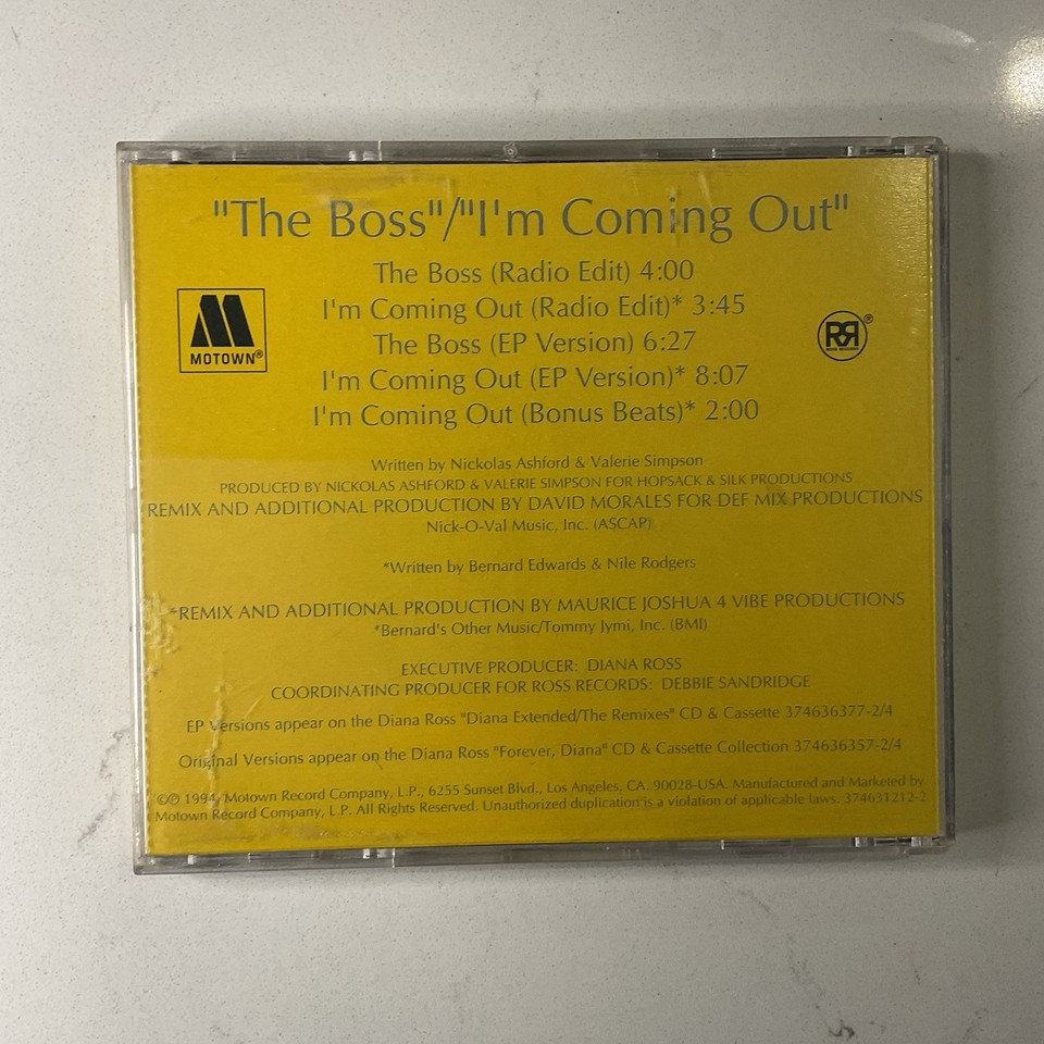 Diana Ross The Boss / I’m Coming Out CD | eBay
