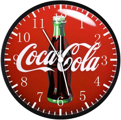 Coca Cola Wall Clock 12" Large Personalized option with adding names ...