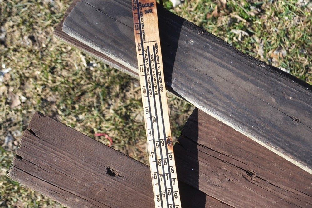 Ford Wooden Gasoline Gauge - Gas - 1926 Model T - Measuring Stick ...