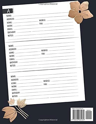 Printable Address Book List