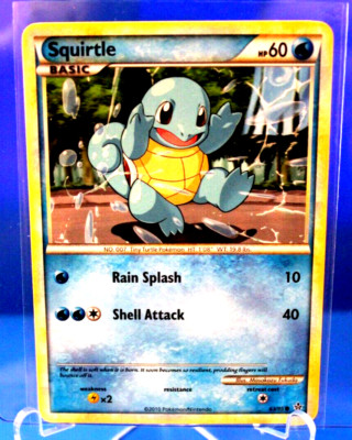 Squirtle HP60 2010 Collectible Pokemon Trading Card No. 63/95 | eBay