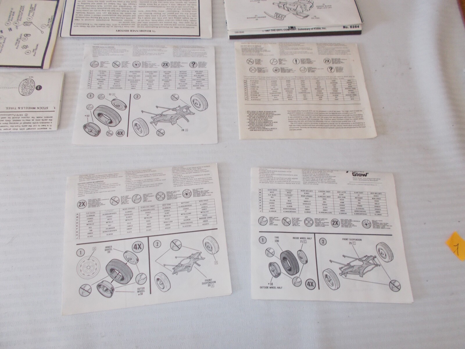 Vintage Instruction Manuals Model Car Kits - JoHan Jo-Han MPC Monogram ...
