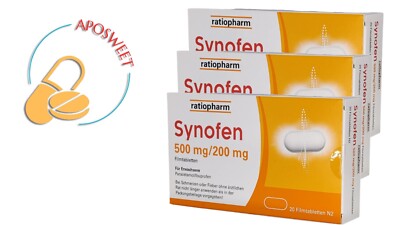 3x SYNOFEN 500 mg/200 mg Filmtabletten 20st PZN 18218515 | eBay.de