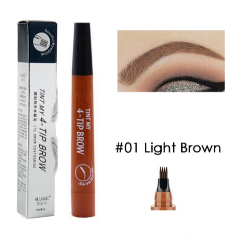 Microblading Effect Natural Liquid Eyebrow Tint 4-Tip Precise Definer ...