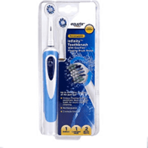 Equate Rechargeable Infinity Toothbrush with 2 Easyflex Flossing Brush ...