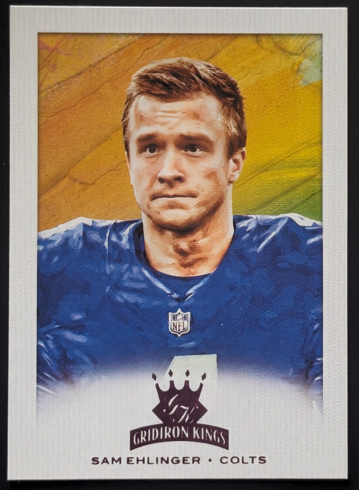 Sam Ehlinger Colts 2021 Panini Chronicles Gridiron Kings Pink Foil #GK ...