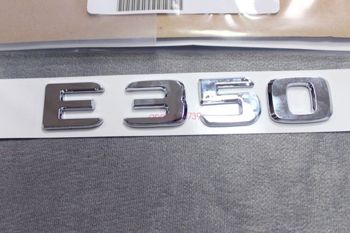 CHROME BENZ E350 REAR TRUNK LETTERS BADGE EMBLEM FOR MERCEDES BENZ E ...