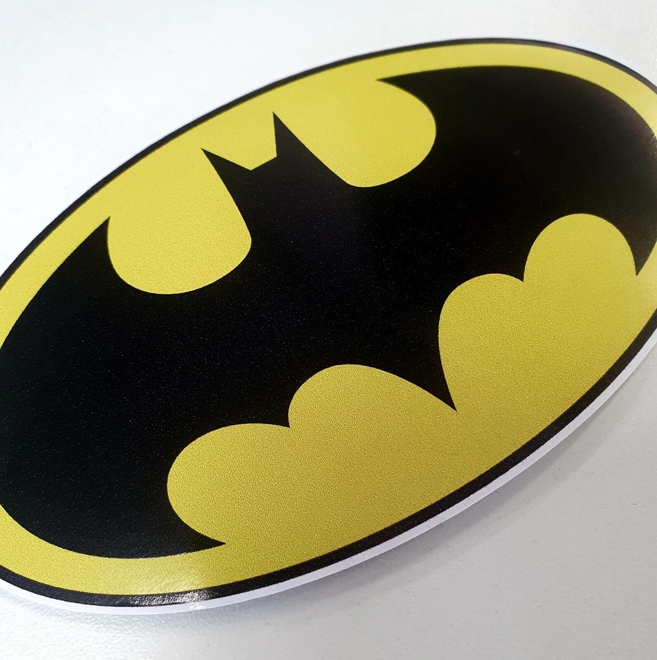 2 x Batman Logo Vinyl Sticker Wall Car Laptop Superhero Comic Book ...