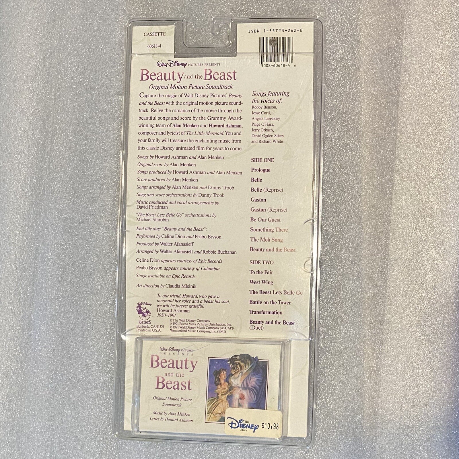 VTG Walt Disney Beauty and the Beast Soundtrack OST Cassette Tape NEW w ...