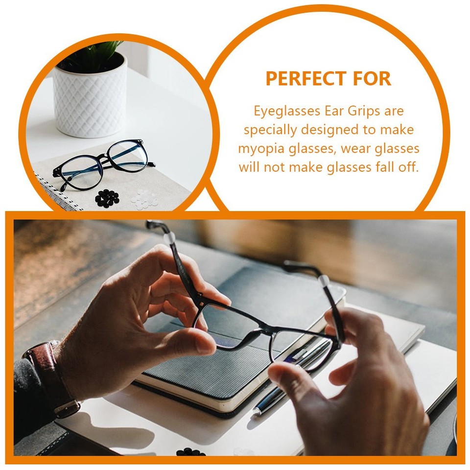 12 Pairs Sun Glasses Eyeglass Grip Pads Ear Grips Non Slip Accessories ...