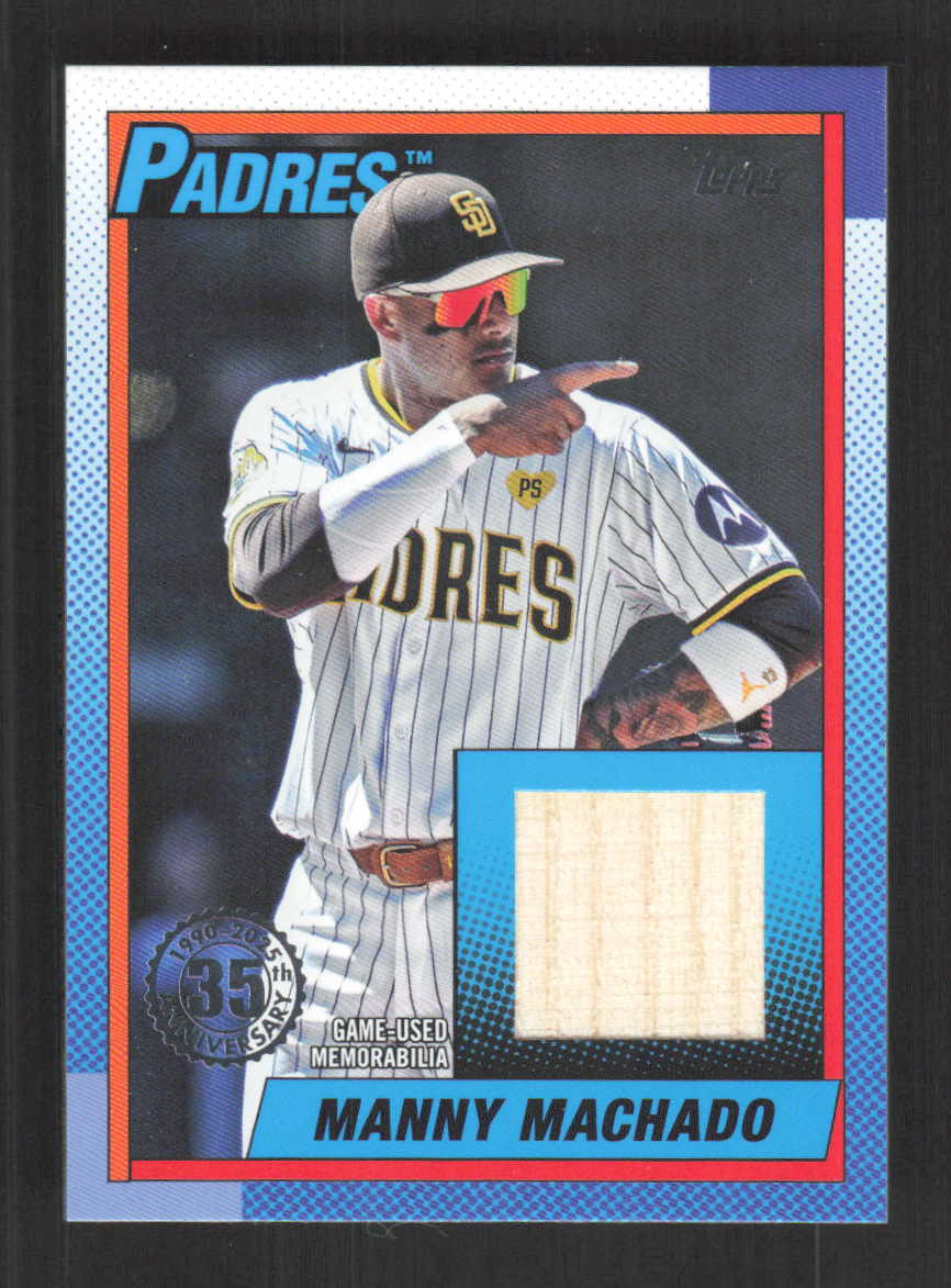 Manny Machado 2025 Topps Series 1 1990 Bat Relic #T90R-MMA Manny Machado 2025 Topps Series 1 1990 Bat Relic #T90R-MMA