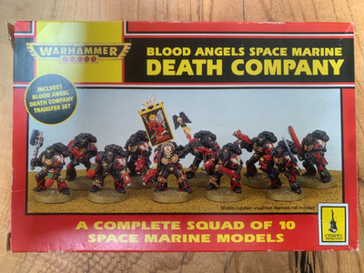 Warhammer 40k Blood Angels Space Marine Death Company Box Complete Rare ...