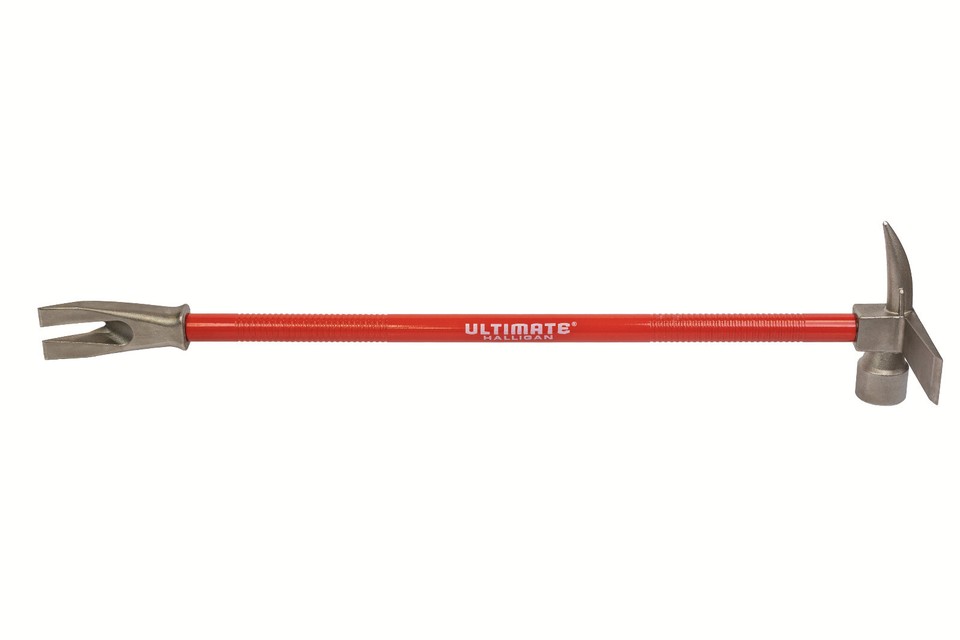 Ultimate Halligan Firefighter Police Emergency Force Entry Tool - RED ...