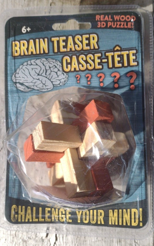 Brain Teaser Casse-Tete Wooden 3D Puzzle. Age 6+ Brand New! | eBay