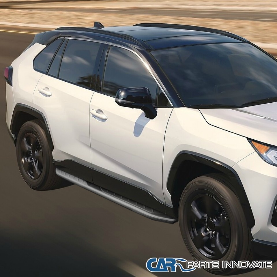 Fits 2019-2025 Toyota RAV4 Side Step Bars Running Boards Aluminum 2PC ...